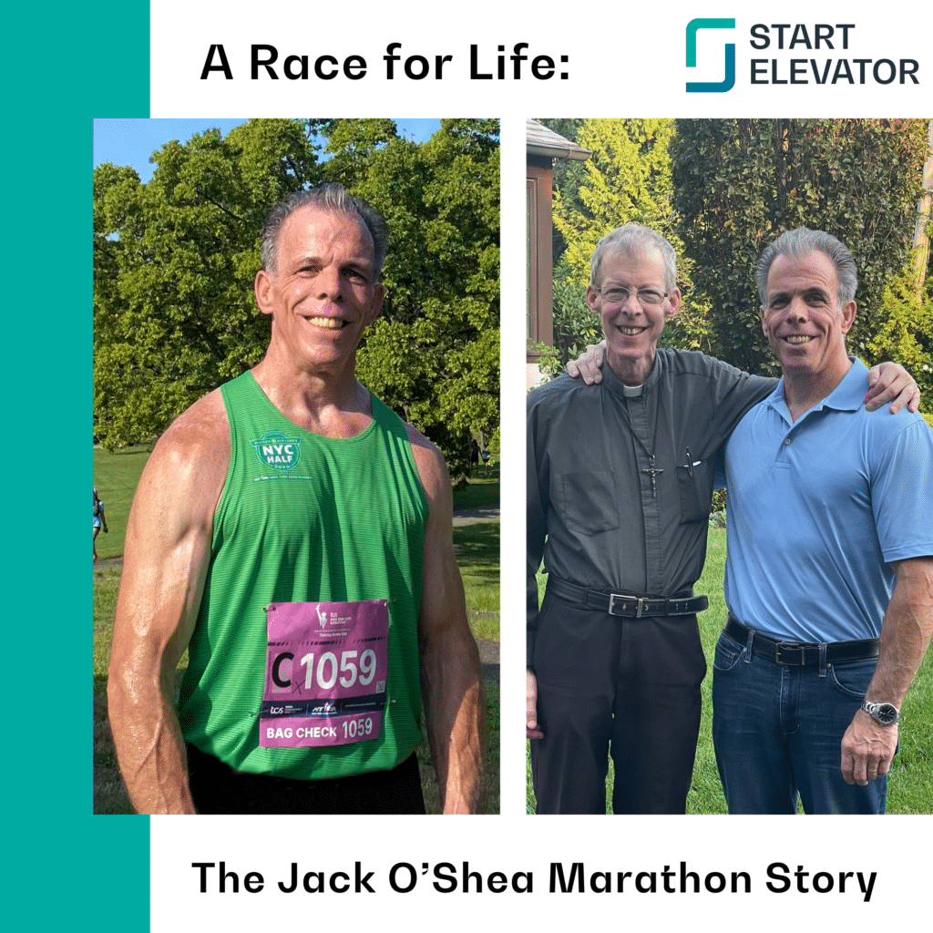A Race for Life: The Jack O’Shea Marathon Story - Start Elevator